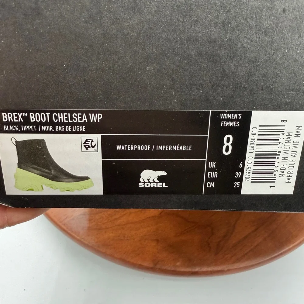 Sorel | Shoes | Sorel Brex Chelsea Waterproof Boot Black Tippet Neon ...